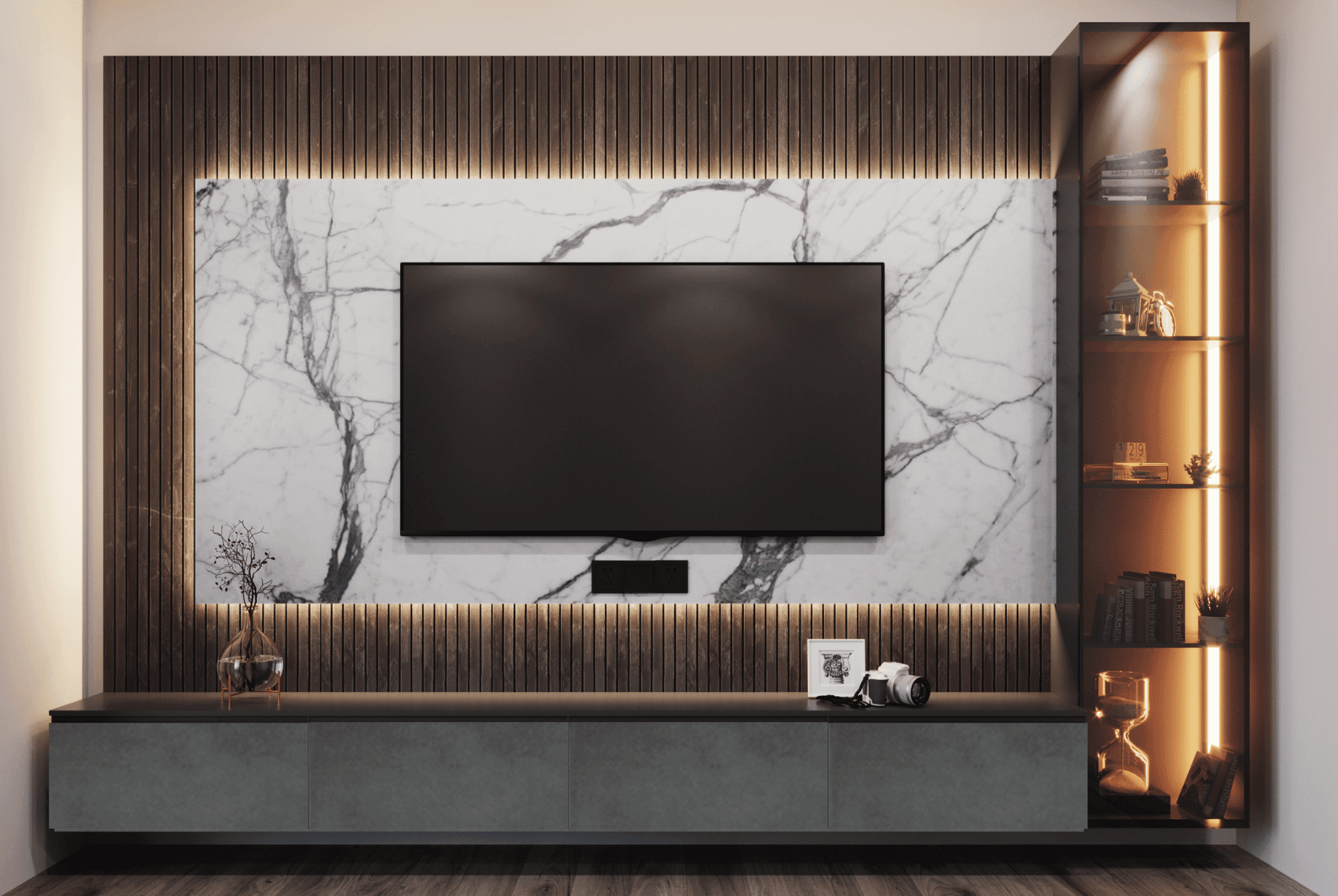 TV Units Portfolio | Stylish Entertainment Centers by Saysha Interiors